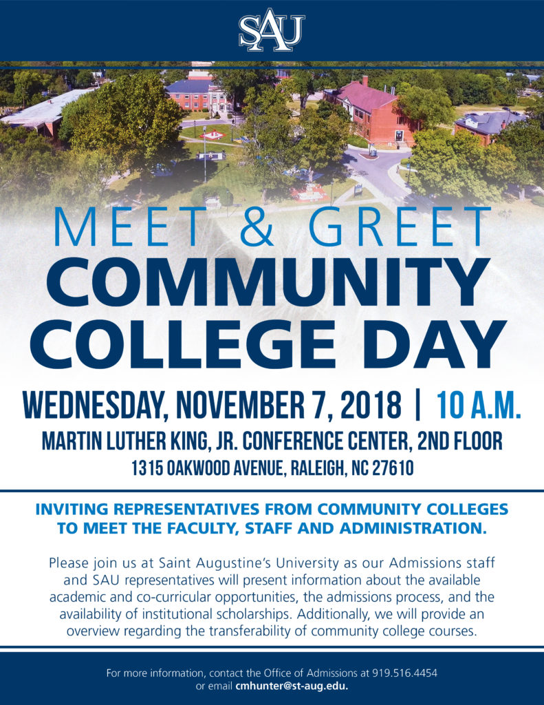 Community-College-Day-Flyer - Saint Augustine's University