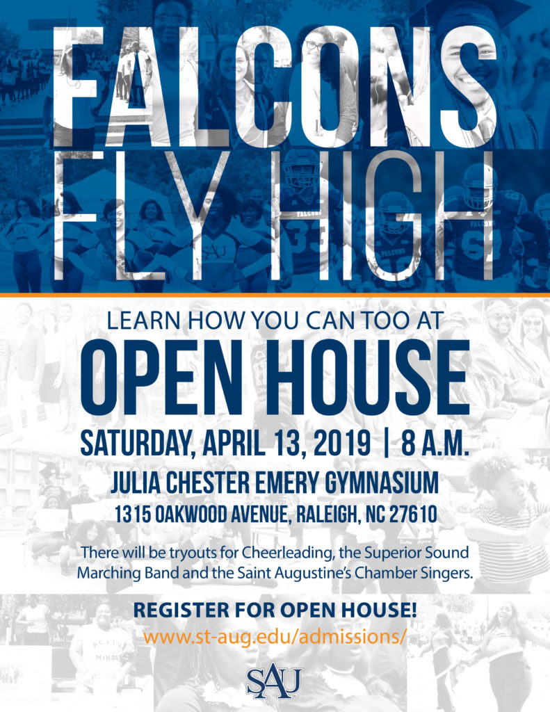 SAU Invites You to Open House - Saint Augustine's University