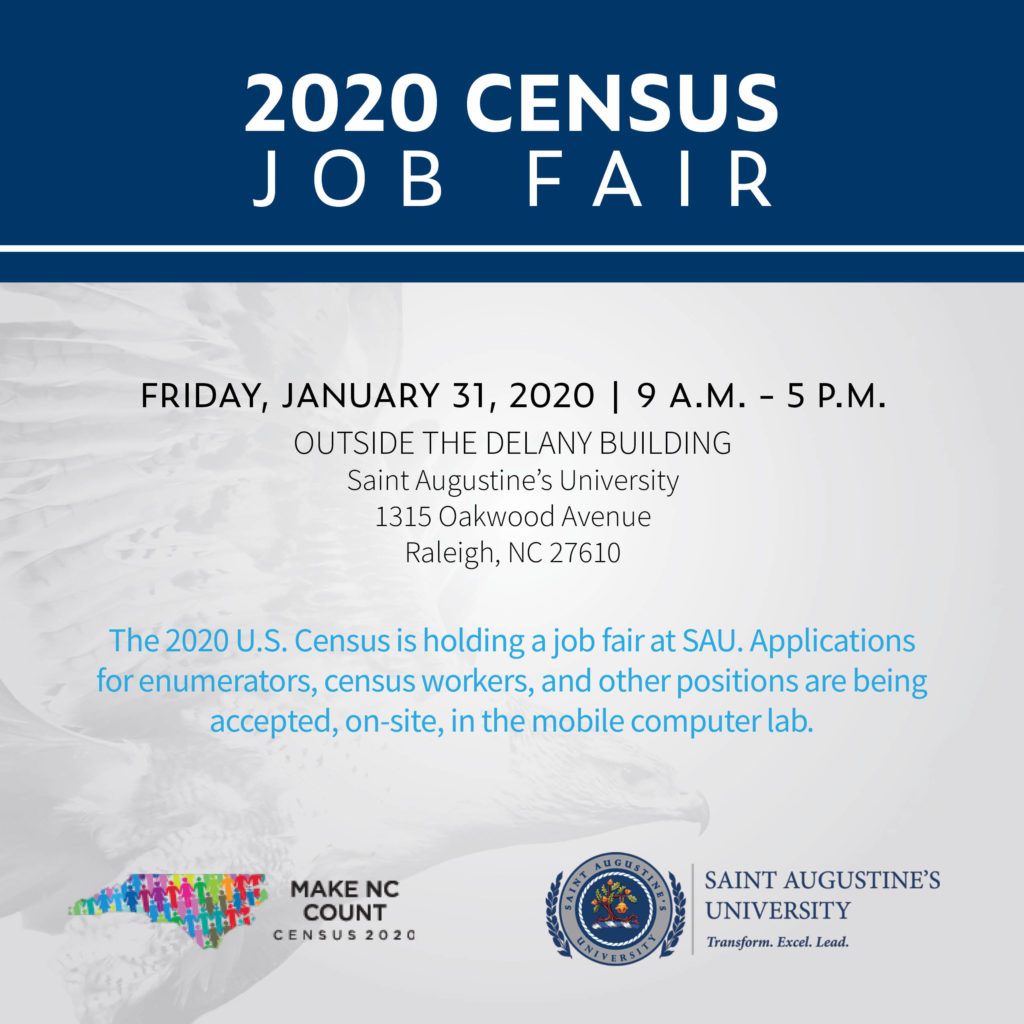2020 Census Job Fair - Saint Augustine's University