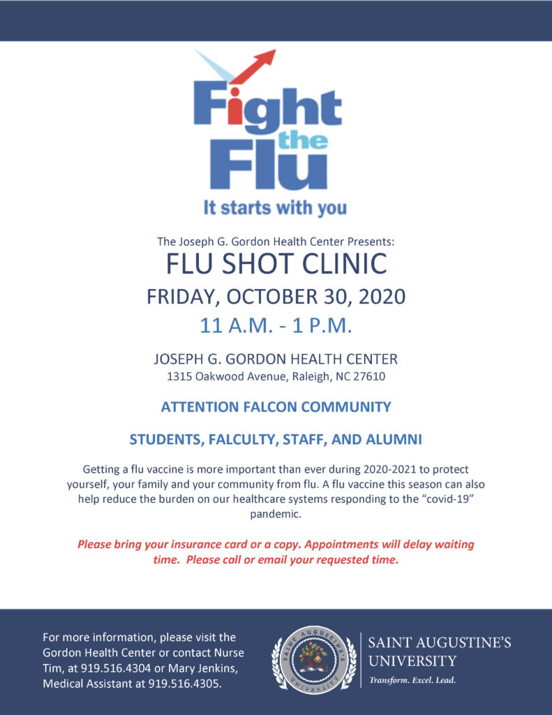 2020-Flu-Shot-Flyer - Saint Augustine's University