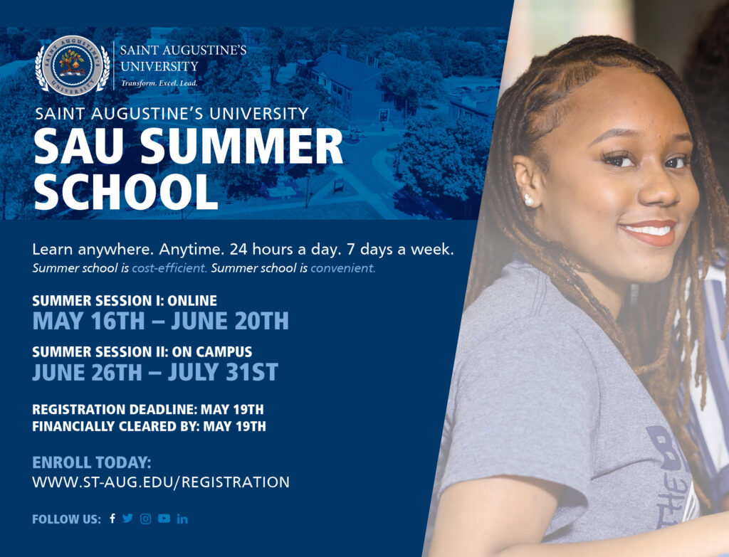 Summer School - Saint Augustine's University