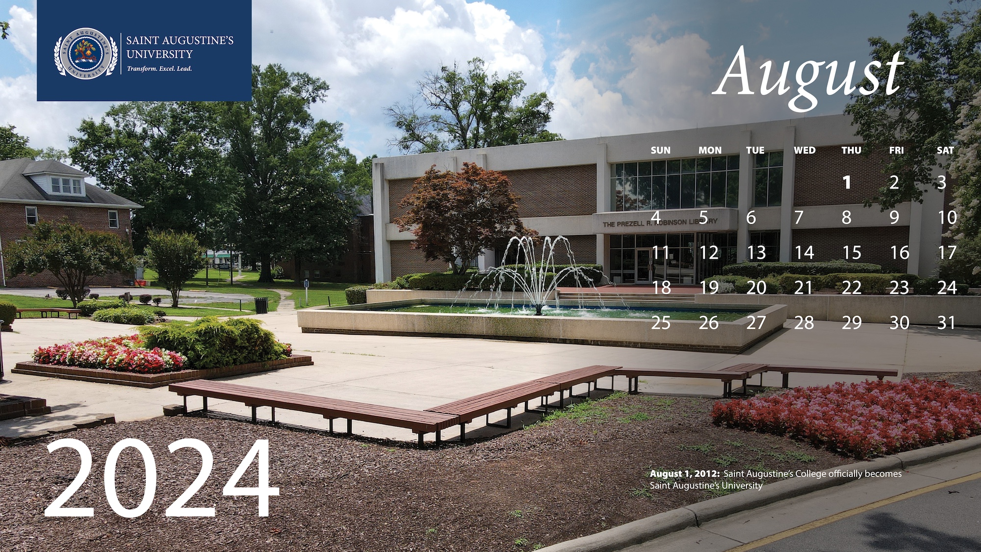 #BelieveinSAU Calendar - Saint Augustine's University